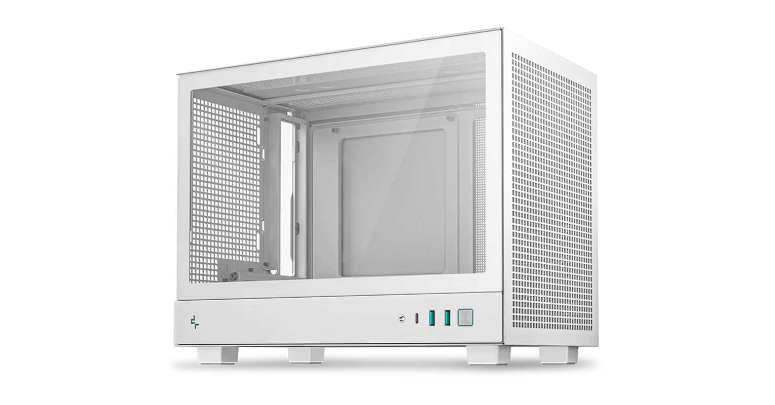 DeepCool CH160 WH (Mini-ITX) Mini Tower Cabinet (White) – Powerplay Builds!