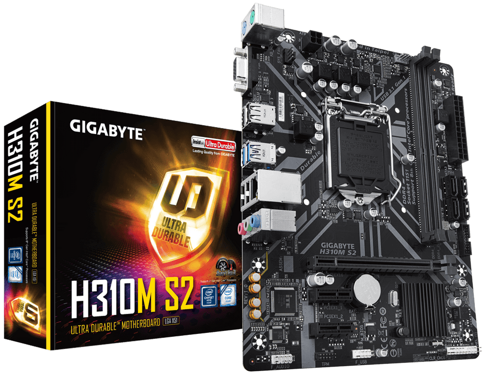 Gigabyte H310M-S2 Motherboard INTEL – Powerplay Builds!